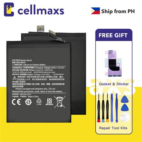 Cellmaxs For Xiaomi Redmi Note 10 10s 4g Bn59 Battery Replacement With