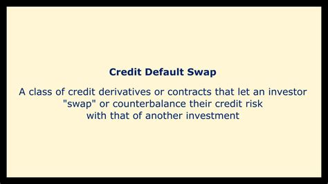 Credit Default Swap
