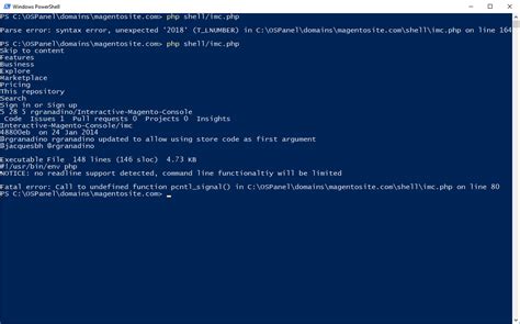 Php No Readline Support Detected Windows Console Powershell