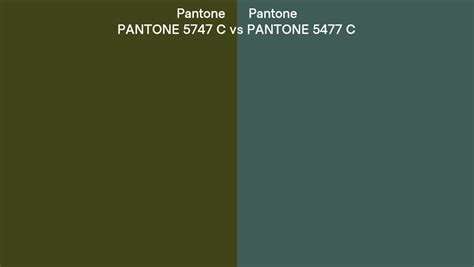 Pantone 5747 C Vs Pantone 5477 C Side By Side Comparison