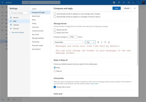 How To Change Default Outlook Email Font Aslnfl