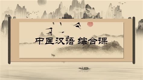 中医汉语综合课