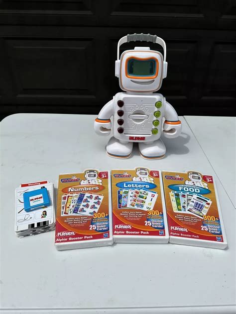 2009 Playskool Robot With Booster Packs Numbers Letters 57 Off