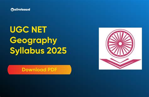 ugc net geography syllabus 2025 download pdf now
