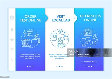 Pengujian Laboratorium Memerintahkan Langkahlangkah Orientasi Vektor Template Ilustrasi Stok