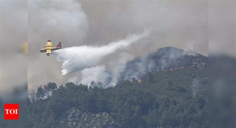Forest Fires Rage In Scorching Southwest Europe Times Of India