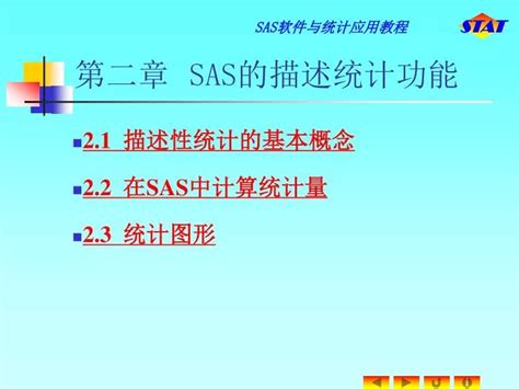 Ppt 第二章 Sas 的描述统计功能 Powerpoint Presentation Free Download Id4620812