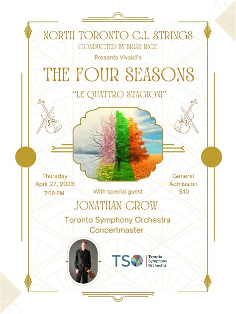 Ntci Strings Concert Featuring Jonathan Crow North Toronto Collegiate