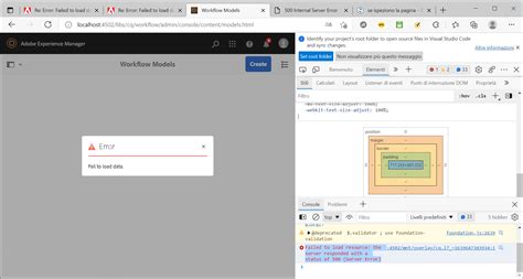 Solved Error Failed To Load Data Aem Version 650 Wor Adobe