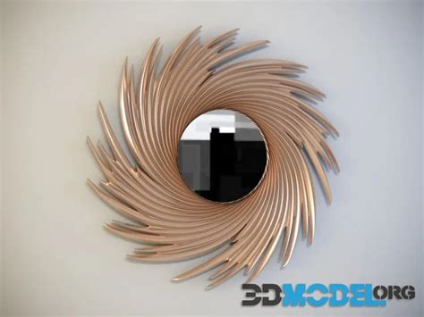 3d model art deco sun