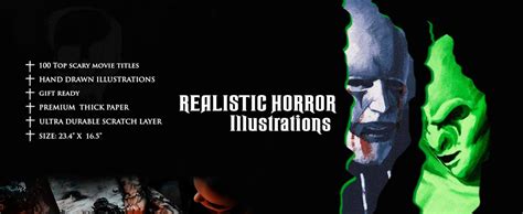 Scrachit Top 100 Horror Movies Scratch Off Poster For