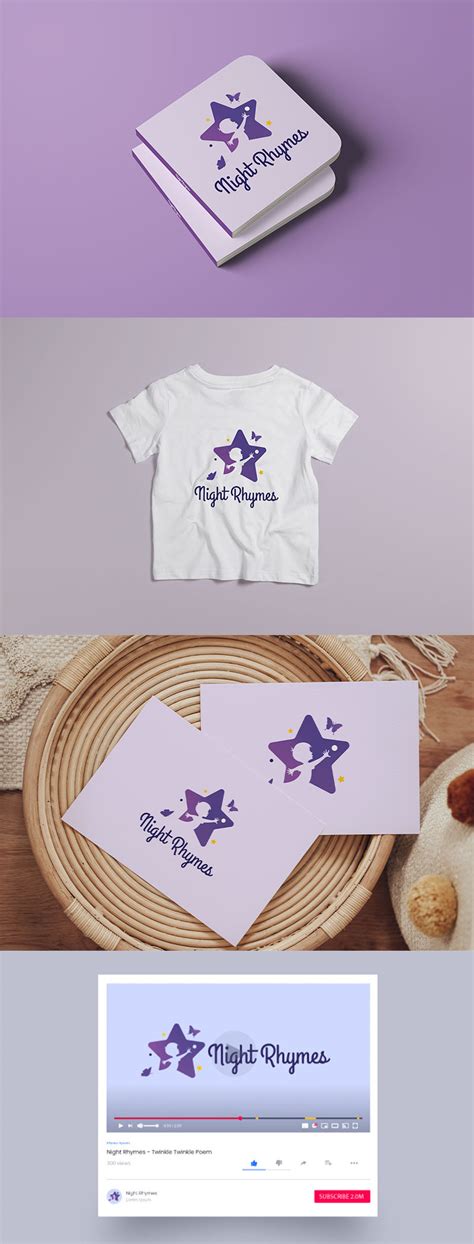 Night Rhymes Logo Template 304573 Templatemonster