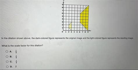 [answered] what is the scale factor for this dilation o a ob 1 1 20 1 o