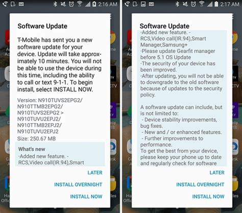 October Security Update Starts Hitting T Mobile Galaxy Note 4 And Note Edge GSMArena Com News