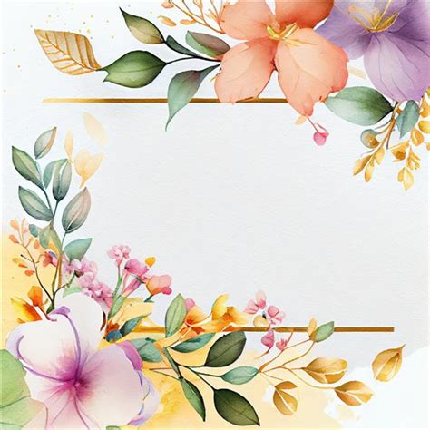 آبرنگ پس زمینه گل های وحشی آکواریل گل های بهاری تصویر مولد Ai 1678317