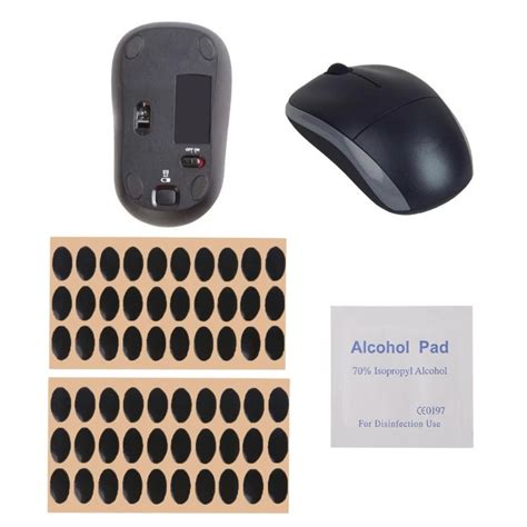 60pcs Mouse Keyboard Foot Stickers Teflon Mouse Feet Mouse Skates Pads