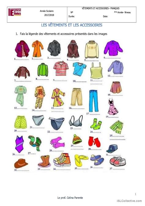Fiche De Vocabulaire Pratique Du Voc Français Fle Fiches Pedagogiques