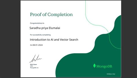 Saradha Priya E On Linkedin Mongodb Ai Vectorsearch