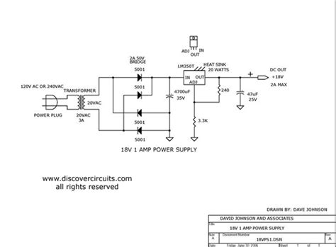 V AC To DC Power Supply Power Supply Circuit Circuit Diagram SeekIC Com