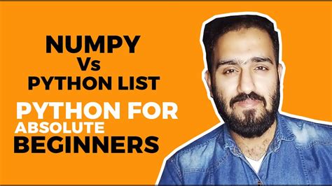 Numpy Array Vs Lists In Python Numpy For Absolute Beginners Youtube