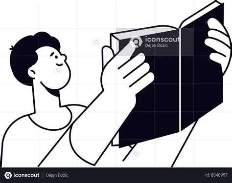 Man Reading Book Illustration Free Download School And Education