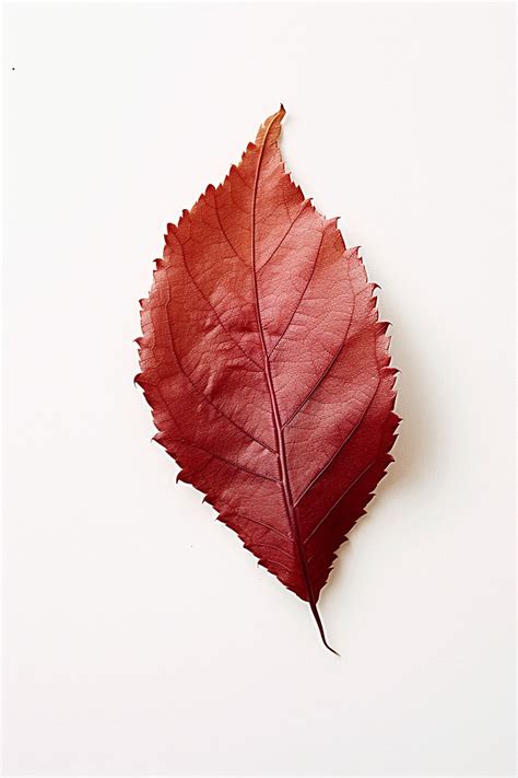 흰색 표면 앞에 붉은 낙엽 한 조각 배경 배경 화면 및 일러스트 무료 다운로드 Pngtree