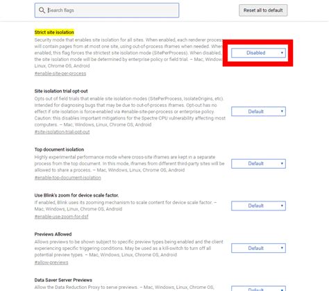 disable site isolation typikalempire