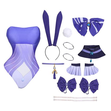 Genshin Impact Sangonomiya Kokomi Bunny Girl Cosplay Costume Winkcosplay
