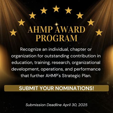 The Ahmp Awards Program Celebrates Individuals Chapters And