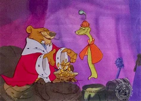 Animation Collection Prince John And Sir Hiss Production Cels From