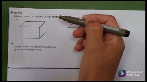 Como Hacer Un Prisma Rectangular Dibujado 1 4 Dibujo De Prismas