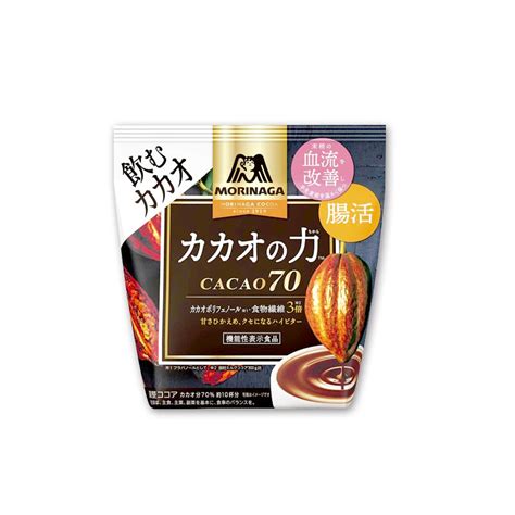 모리나가 카카오의 힘 Cacao70｜폴리페놀 풍부한 기능성 코코아 Japan Drug