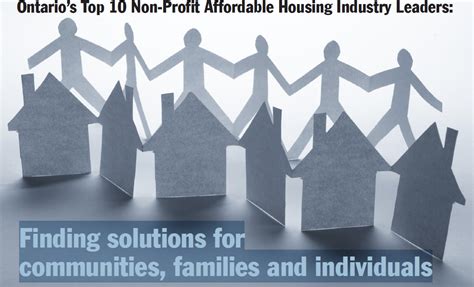 Ontarios Top 10 Non Profit Affordable Housing Industry Leaders