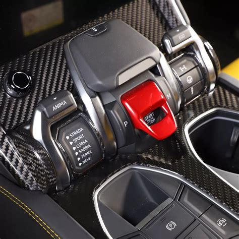 Carbon Fiber Sport Mode Switch Frame Trim Lamborghini Urus