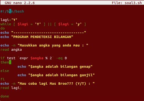 TUGAS SO PROGRAM BASH SHELL FAHMIYUDIN BABANG UNIVERSITAS NEGERI GORONTALO