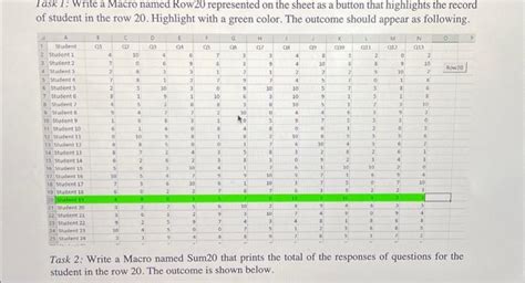 Solved Task 1 Write A Macro Named Row 20 Represented On The