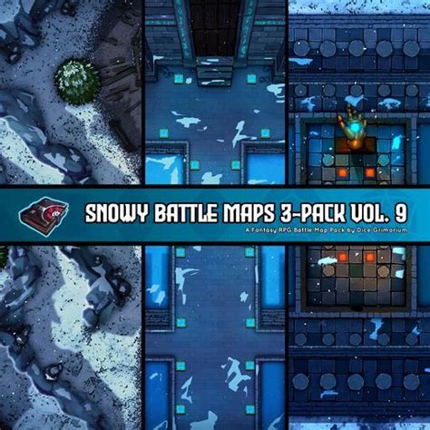 Snowy Battle Maps 3 Pack Vol 9 Roll20 Marketplace Digital Goods For