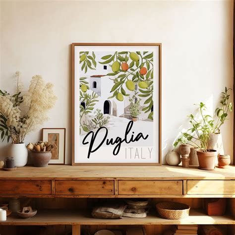Puglia Italy Rolled Poster Wall Art Polignano A Mare Apulia Italy