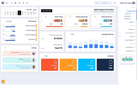 Crmhq Admin Dashboard Template