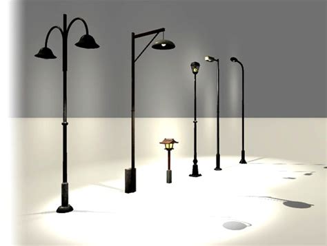 Street Lamp Physics Set 3d Model