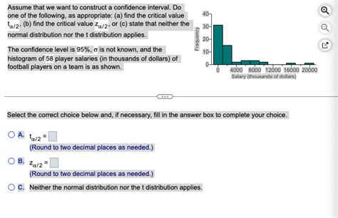 Solved Assume That We Want To Construct A Confidence Chegg