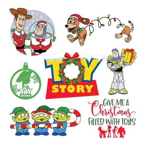 Toy Story Christmas Cricut File Svg Png Dxf Eps Lightboxgoodman