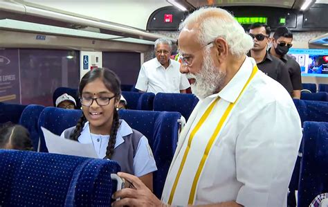 Prime Minister Narendra Modi Flags Off Vande Bharat Train In
