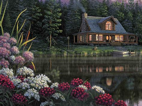 Cabin Wallpaper For Computer Wallpapersafari