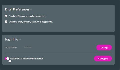 titan for salesforce enabling two factor authentication
