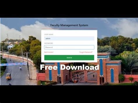 Faculty Management System In Php Source Code Youtube