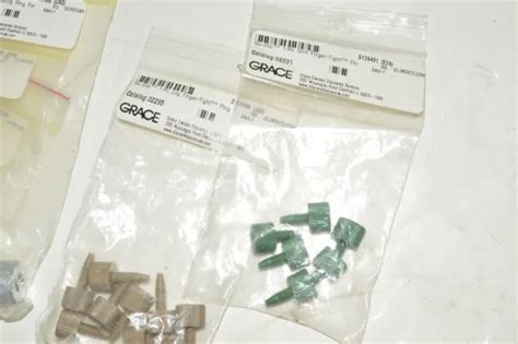 Lot Grace Hplc Gc Seal Ring Frit 21mm Packing Adapter Fingertight Peek