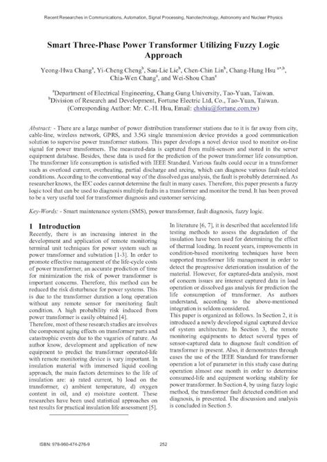 Pdf Smart Three Phase Power Transformer Utilizing Fuzzy Logic The Transformer Life