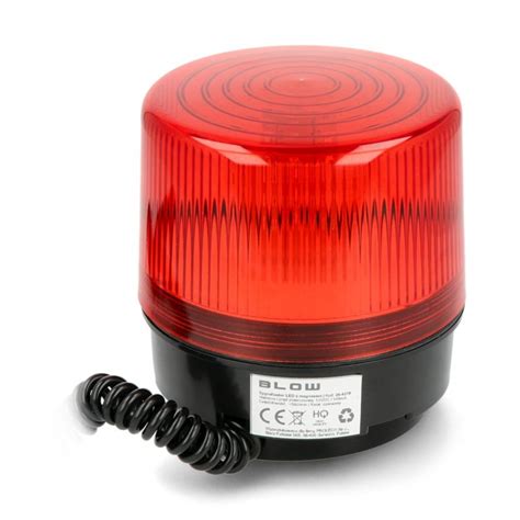 Flashing Light Led 12v Magnetic Red Botland Robotic Shop