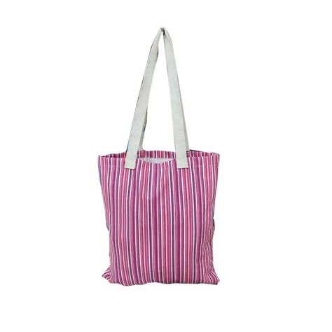 Printed 10 L Pink Loop Handled Cotton Tote Bag At ₹ 130piece In Mumbai